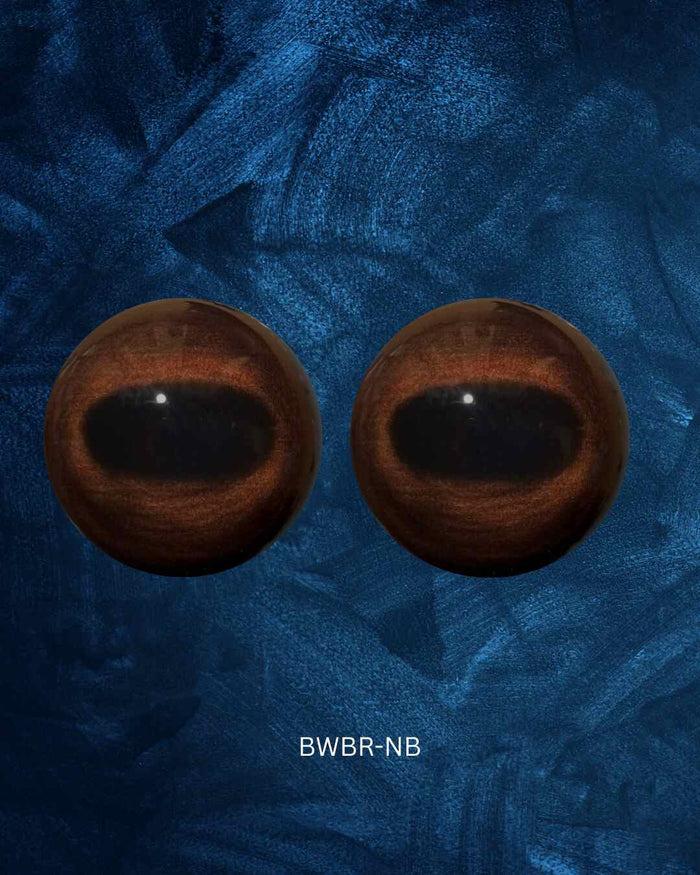 Blue Wildebeest Eye - Oval Pupil with Redish Brown to Brown Iris (BWBR