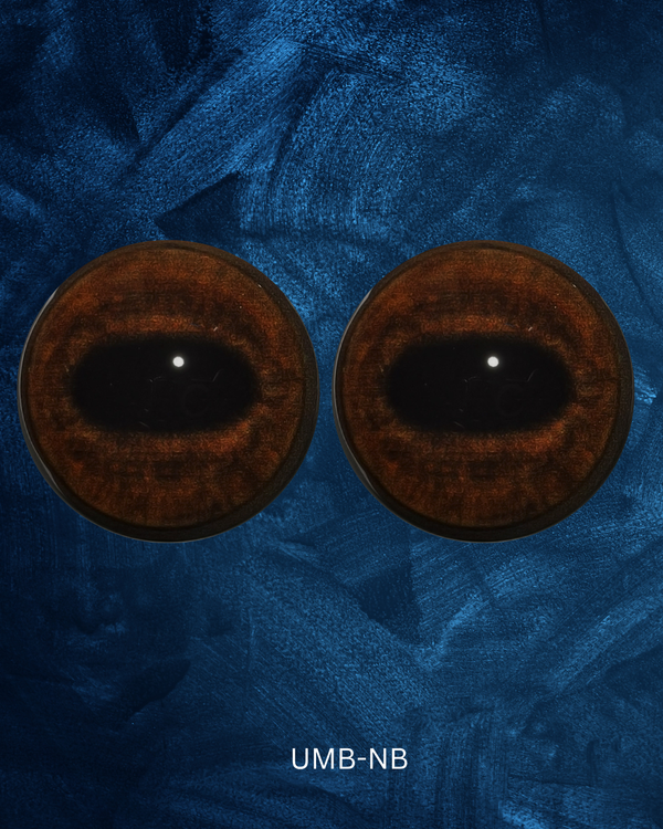 Buffalo Eye - Oval Pupil with Brown Iris and black lines (UMB)
